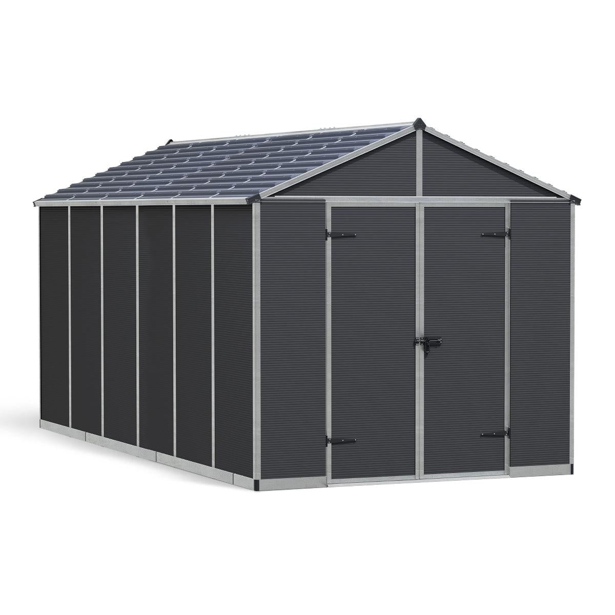 Rubicon Heavy Duty Skylight Shed 8 x 15 ft. | Palram-Canopia ...